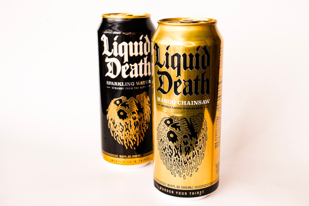 Liquid Death Sparkling Water | Front Porch Coffee Shop